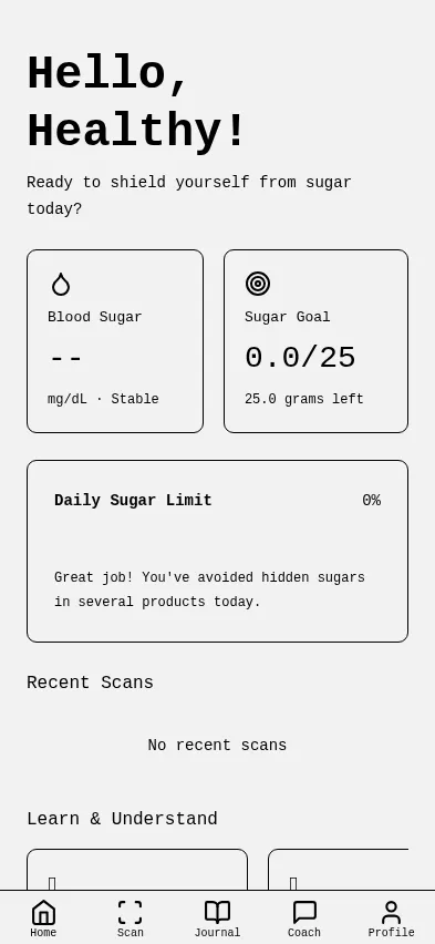 SugarShield Health Coach