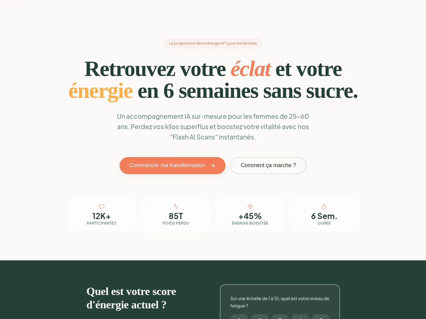 Sugar-Free Energy Planner