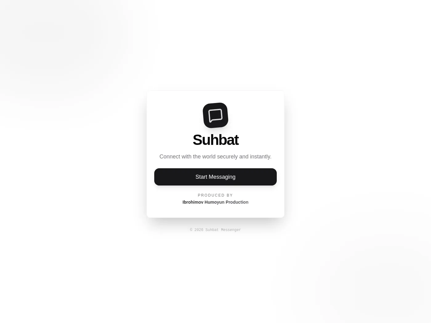 Suhbat Messenger