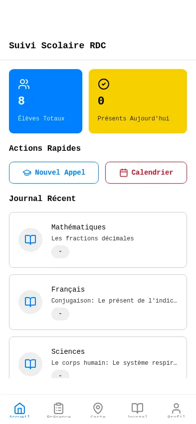 Suivi Scolaire RDC