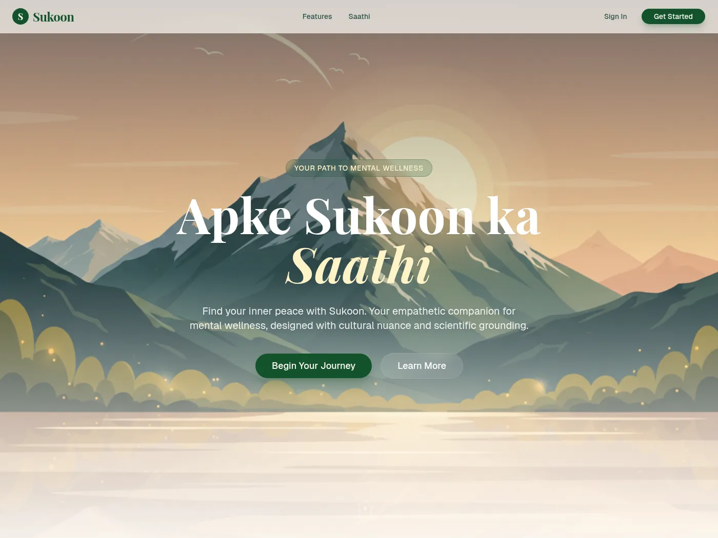 Sukoon AI Mental Wellness