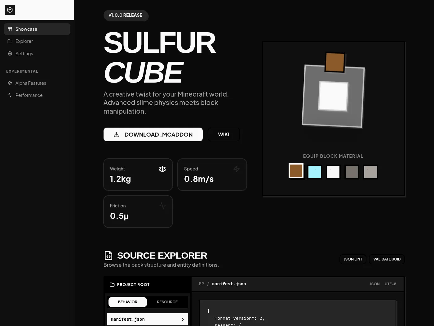 Sulfur Cube Addon
