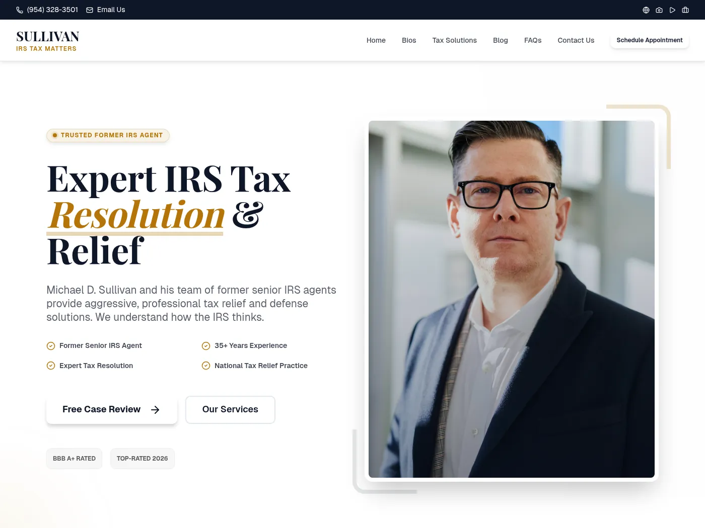 Sullivan IRS Website Clone