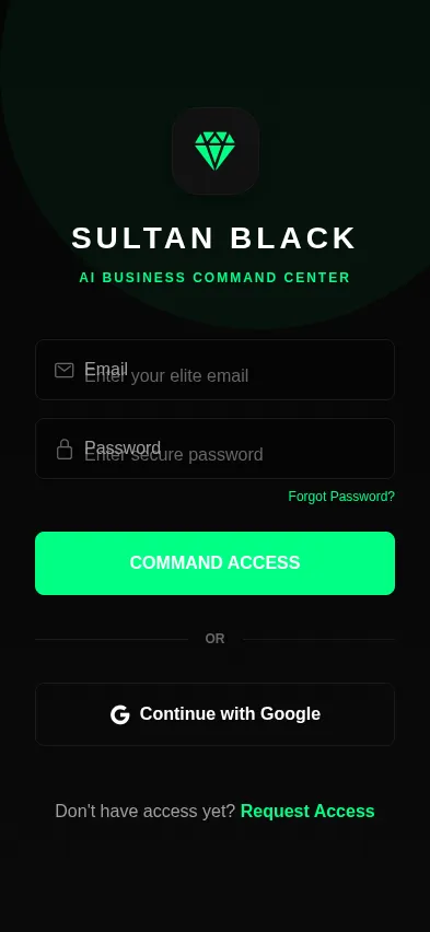 Sultan Black Pro AI OS