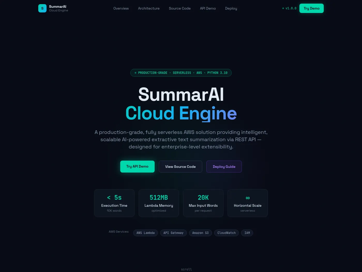 SummarAI Cloud Engine