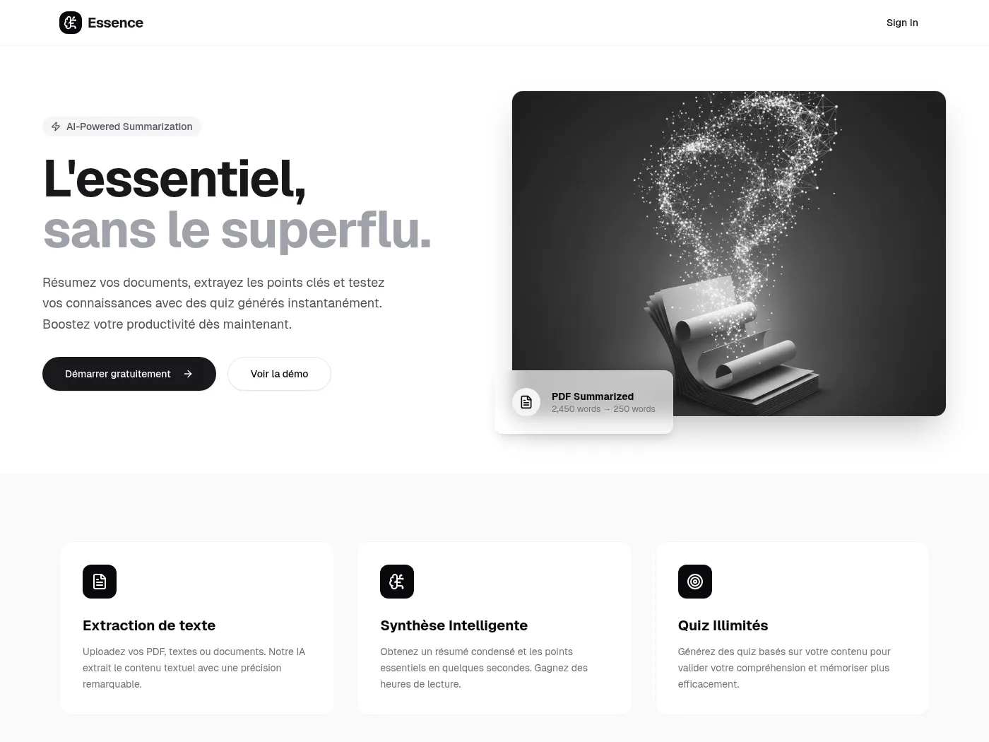 Essence Extractor Web