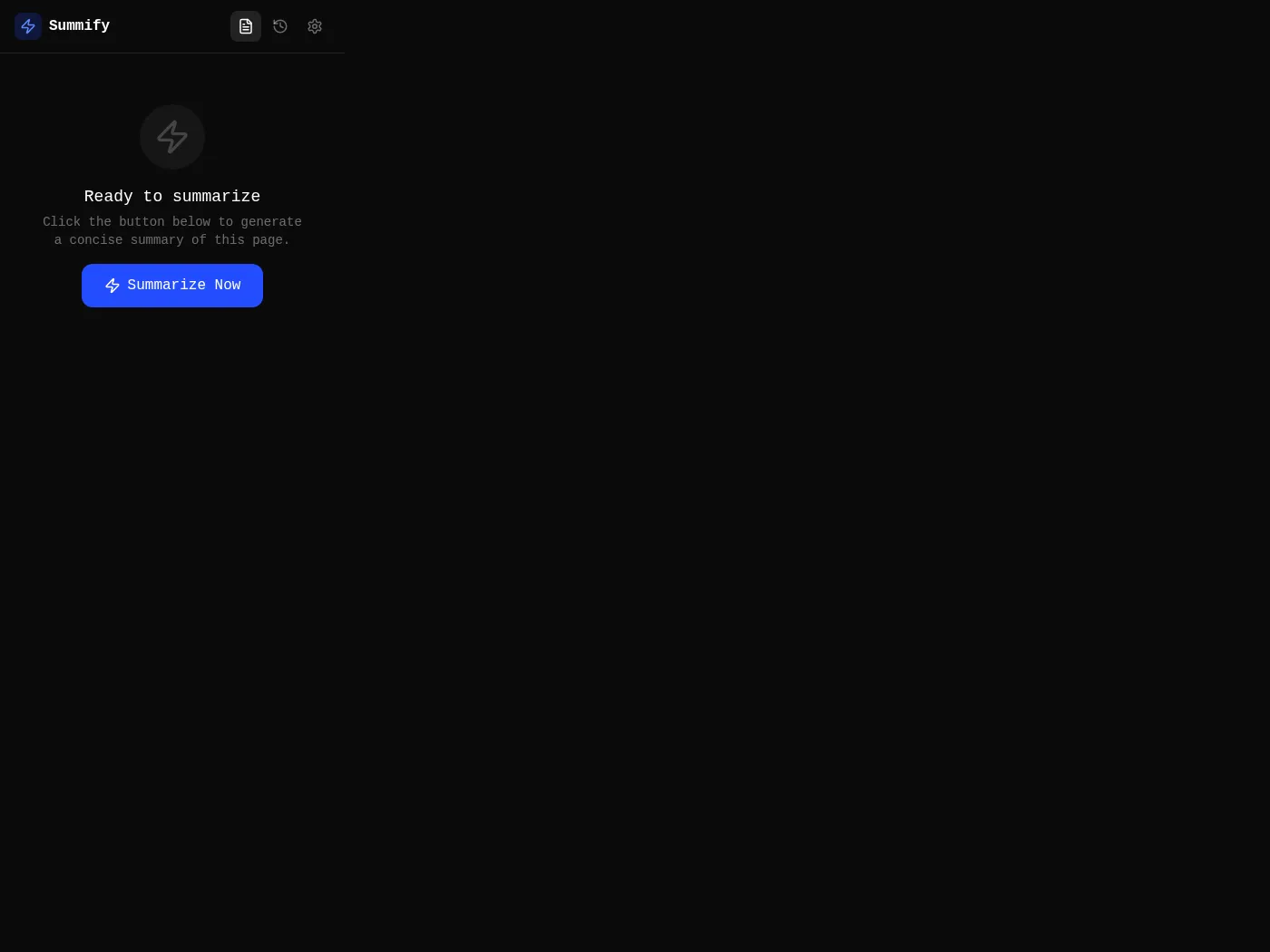 Summify Chrome Extension