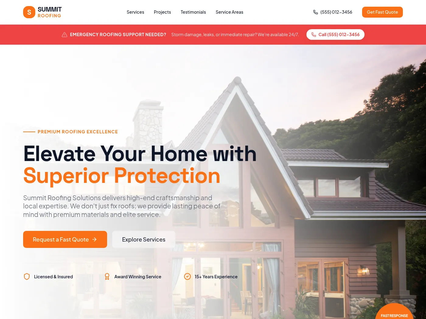 Summit Roofing Web Experience