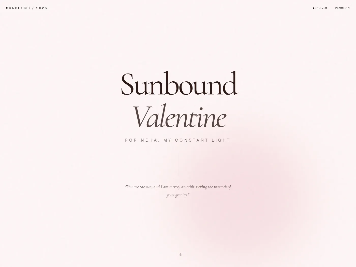 Sunbound Valentine