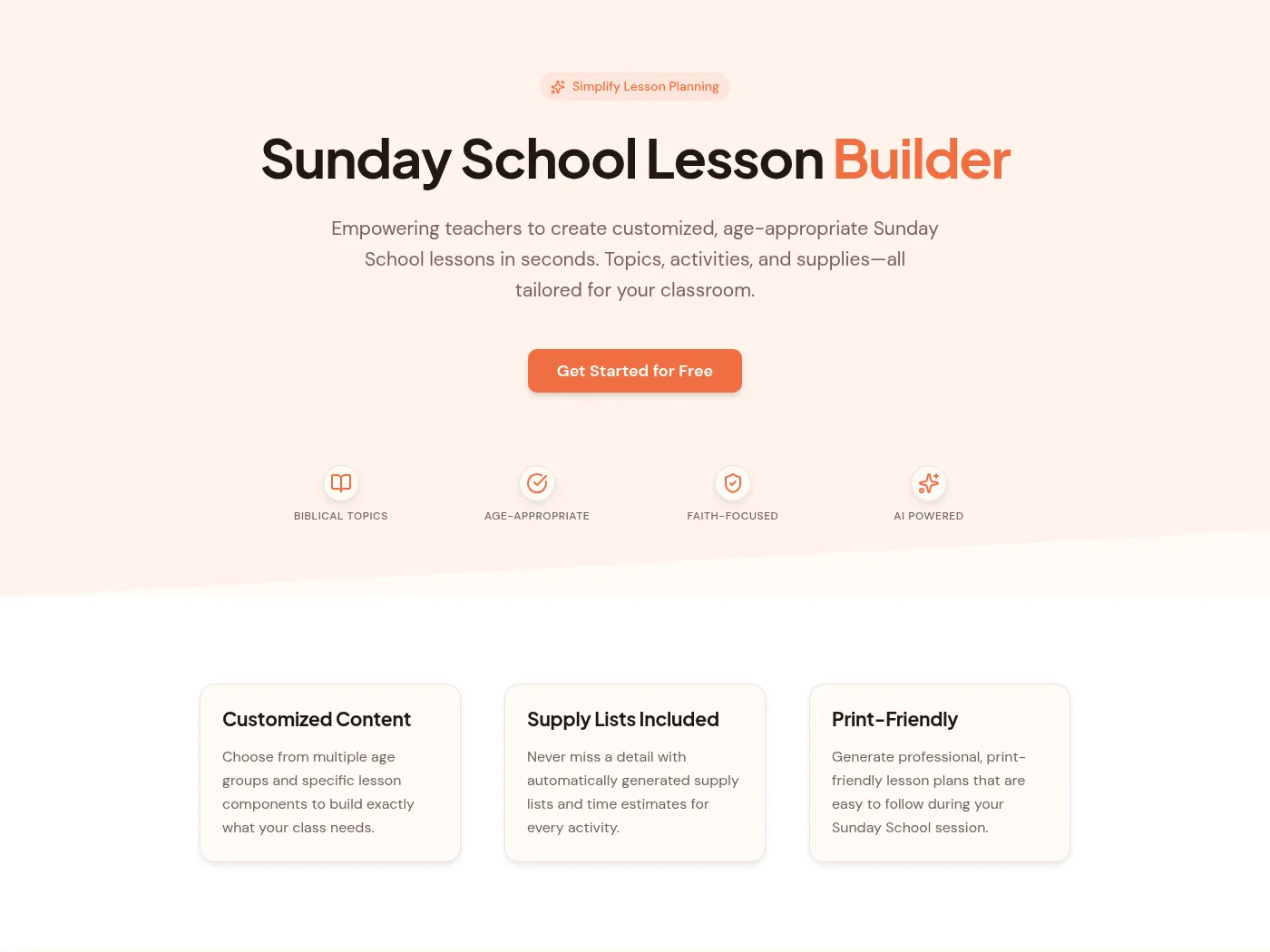 Sunday School Builder