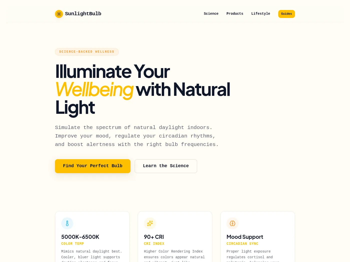 Sunlight Bulb Guide