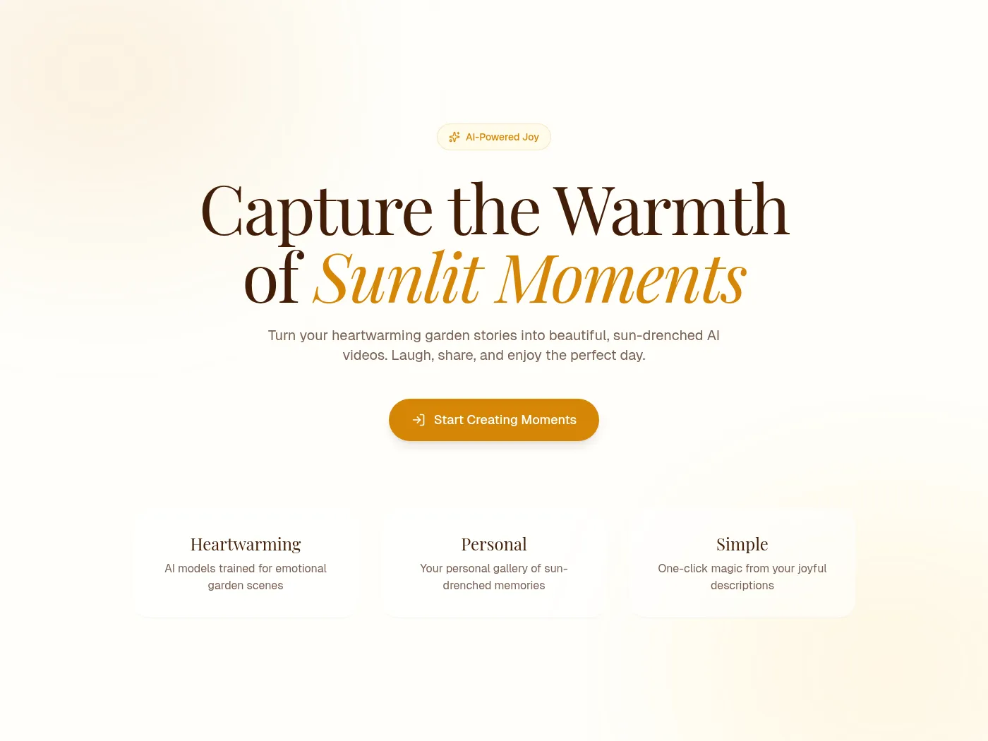 Sunlit Moments Generator