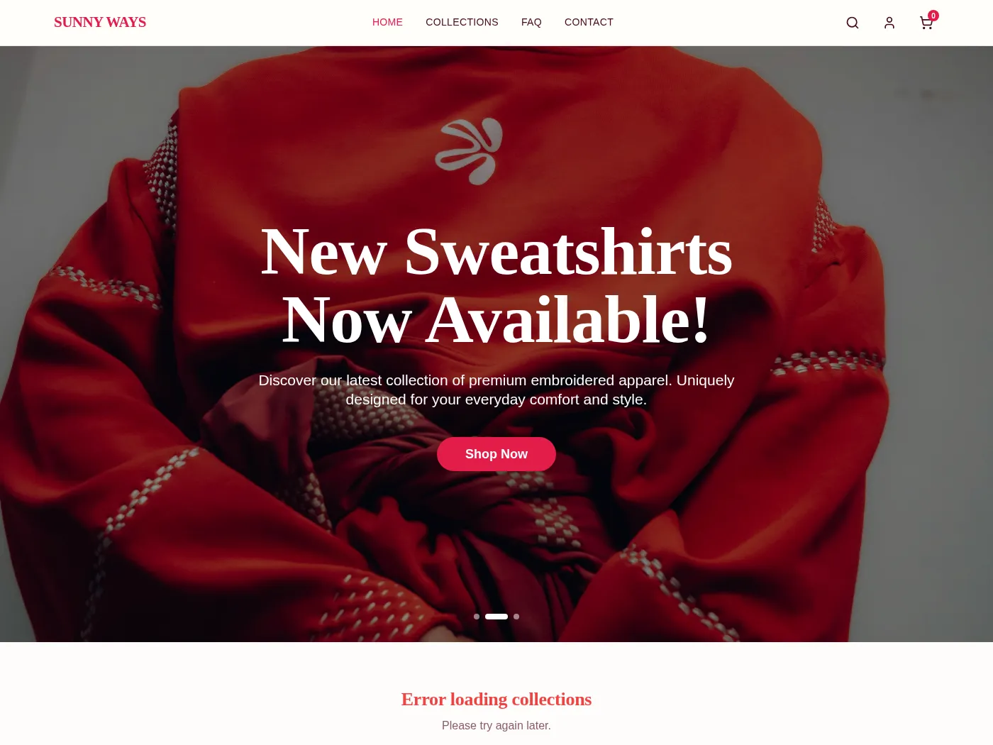 SunnyWays Embroidery Site