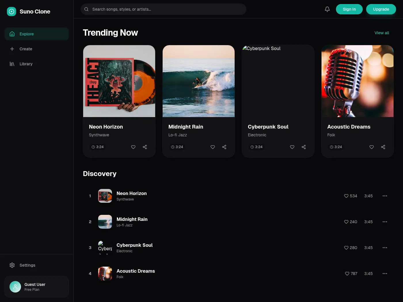 Suno Music Clone