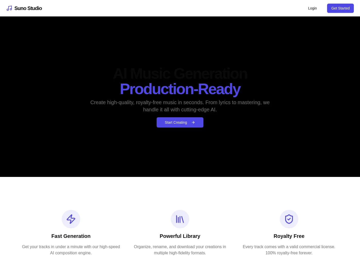 Suno AI Music Studio