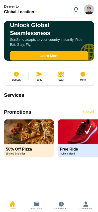SunSend Super App
