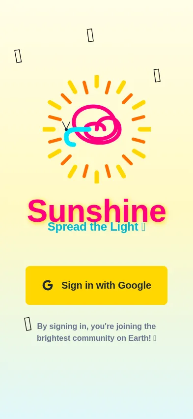 Sunshine Social App