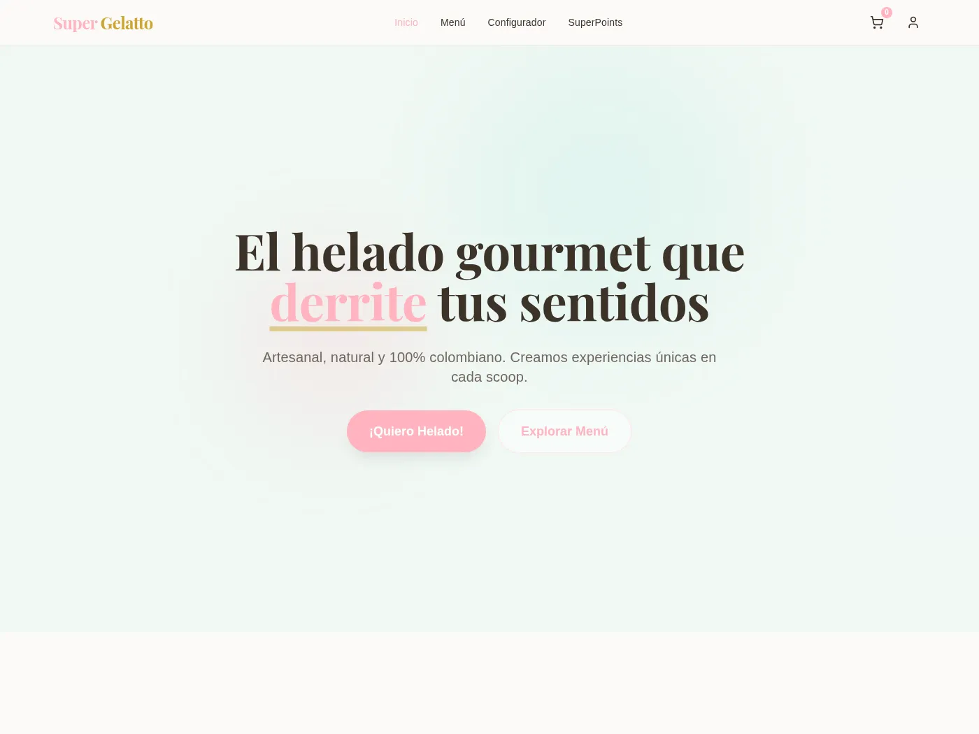 Super Gelatto Web App