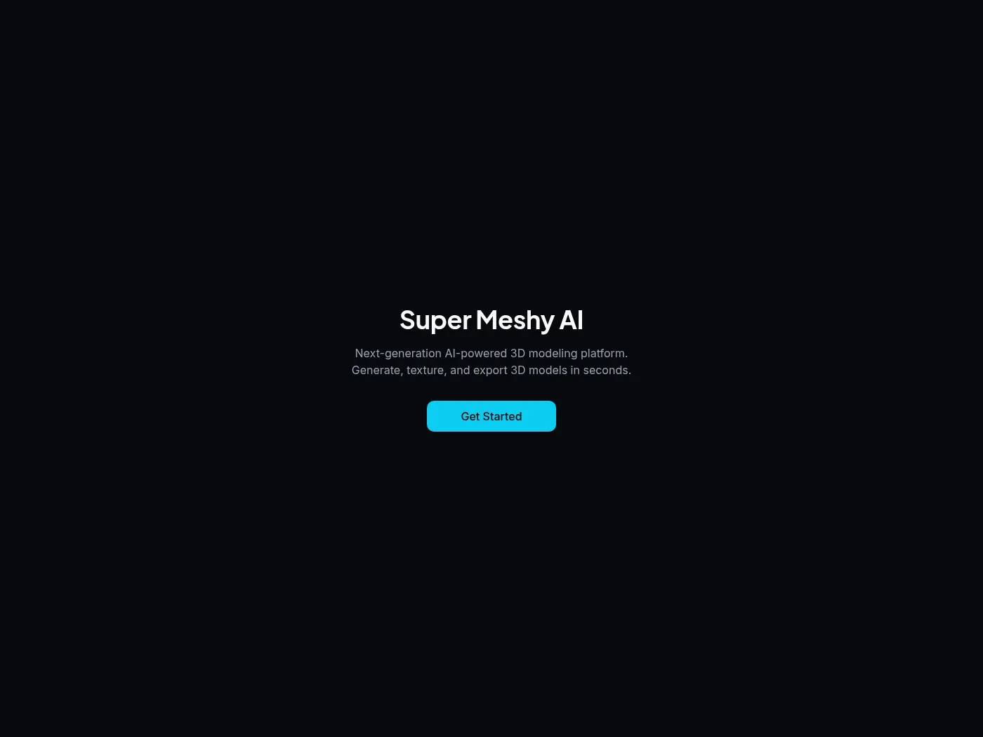 Super Meshy AI Clone