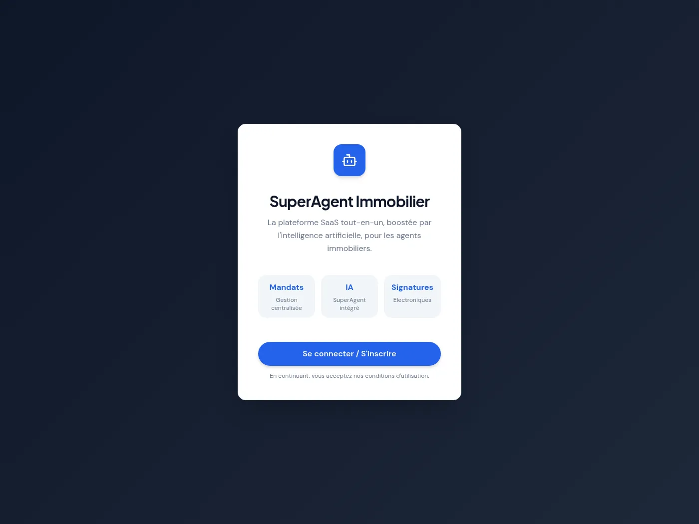 SuperAgent Immobilier SaaS