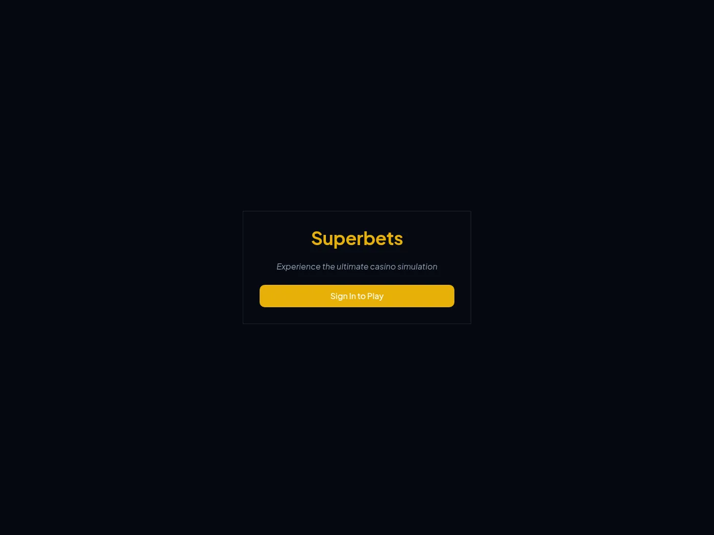 Superbets Casino Clone