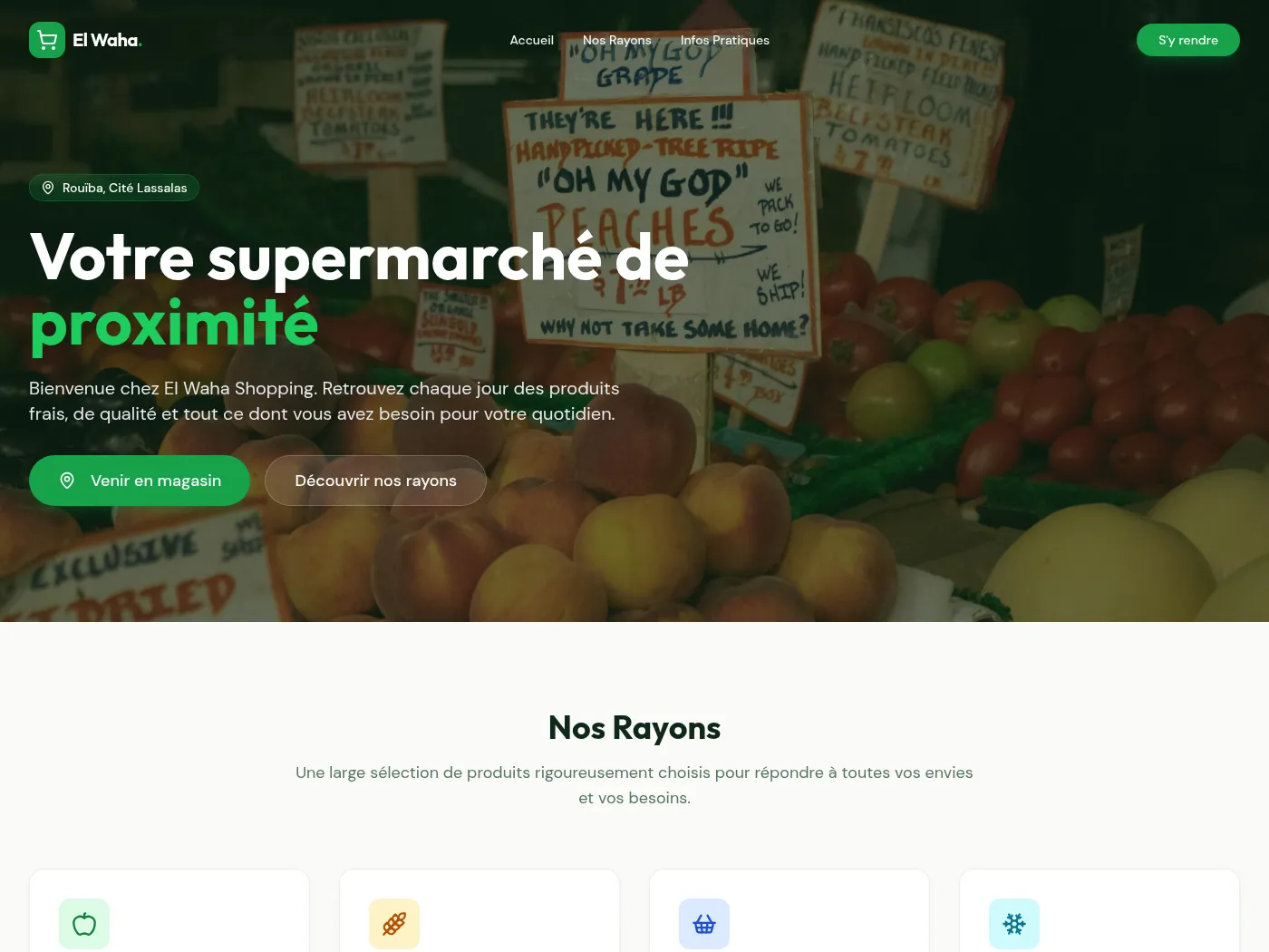 Superette Vitrine Site