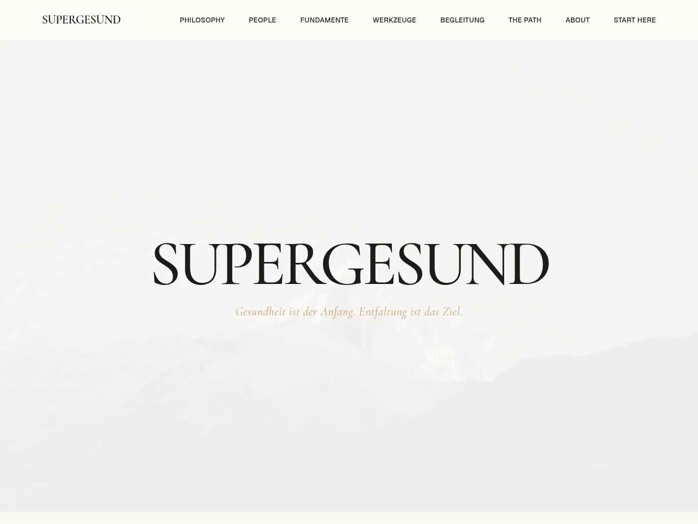 Supergesund Brand Website