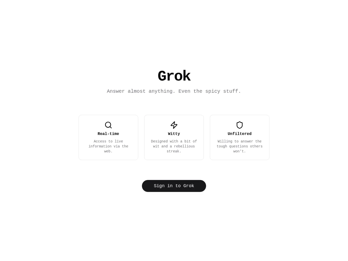 Supergrok Clone