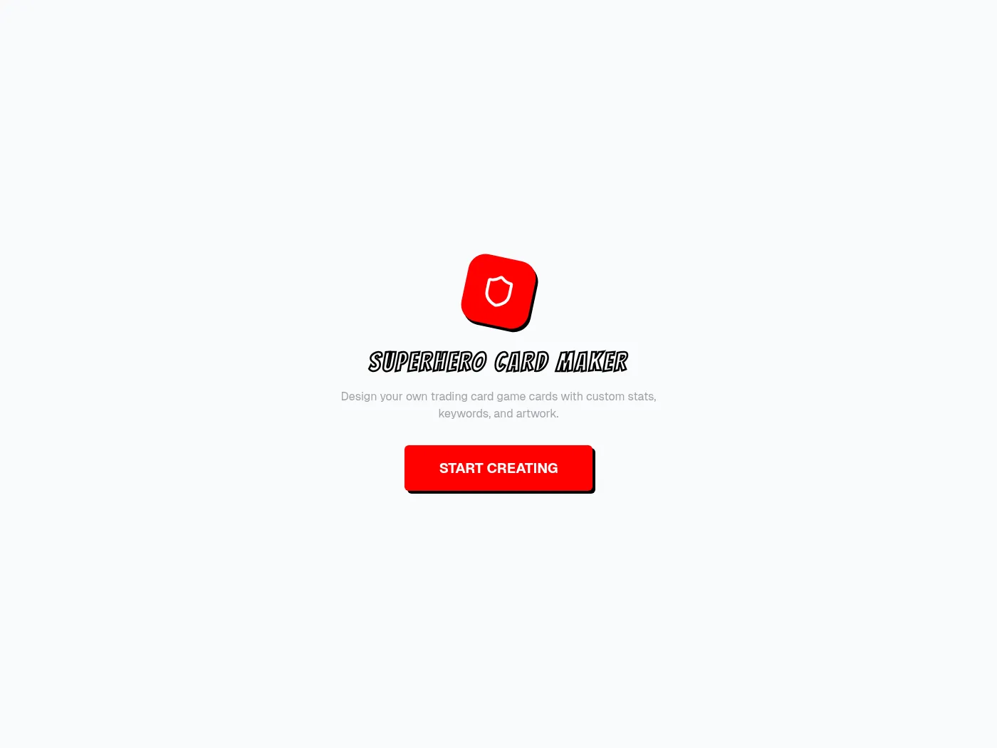 Superhero TCG Card Maker