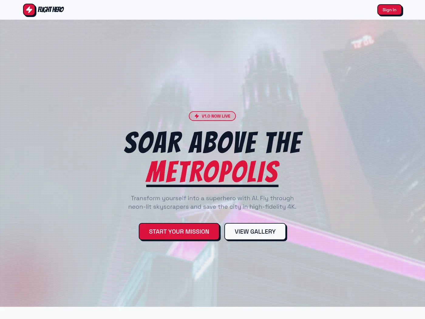 Superhero City Flight