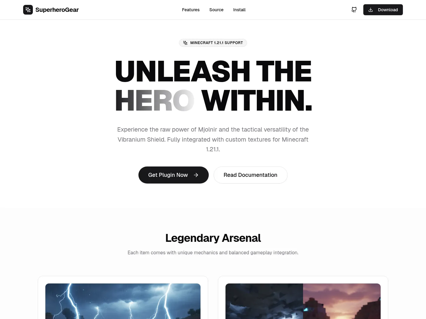 Superhero Gear Minecraft Plugin