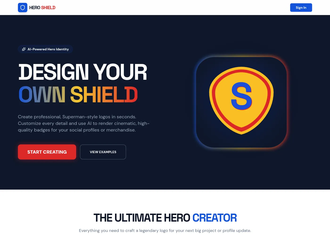 Superman Logo Generator