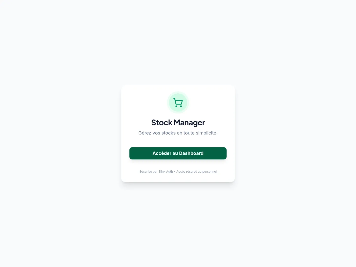 Supermarché Stock Manager