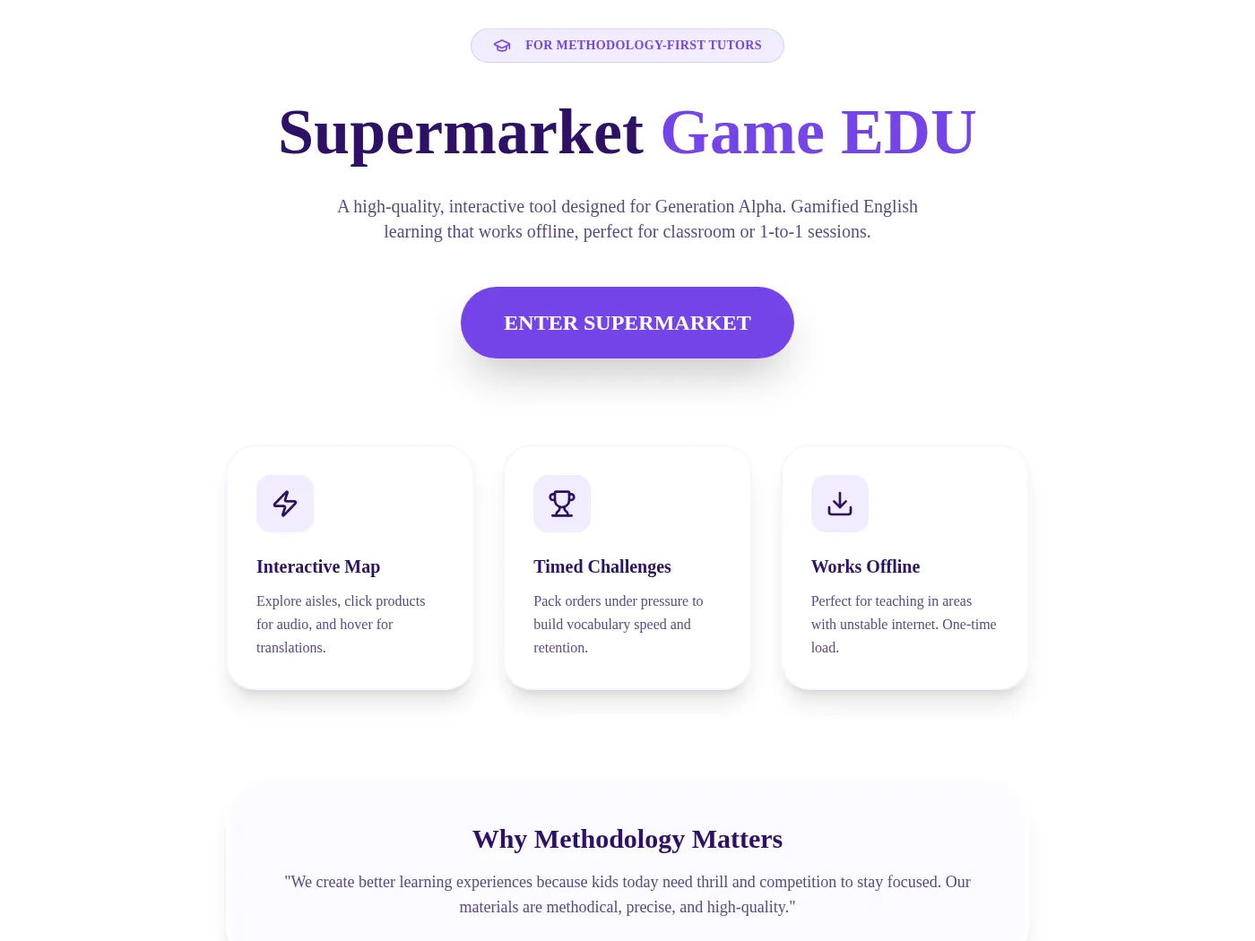 Supermarket Game EDU