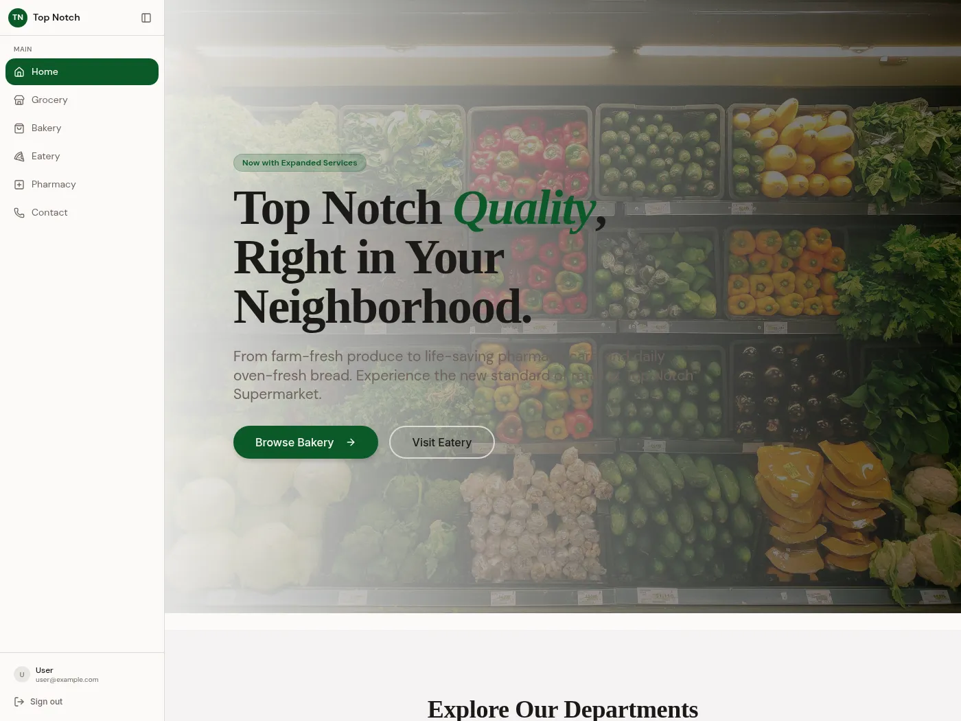 Top Notch Supermarket Hub