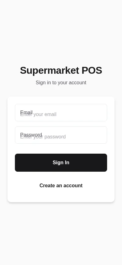 Supermarket POS Mobile