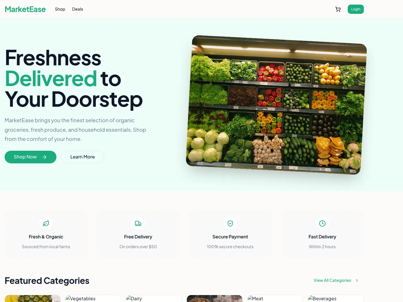 MarketEase Web App