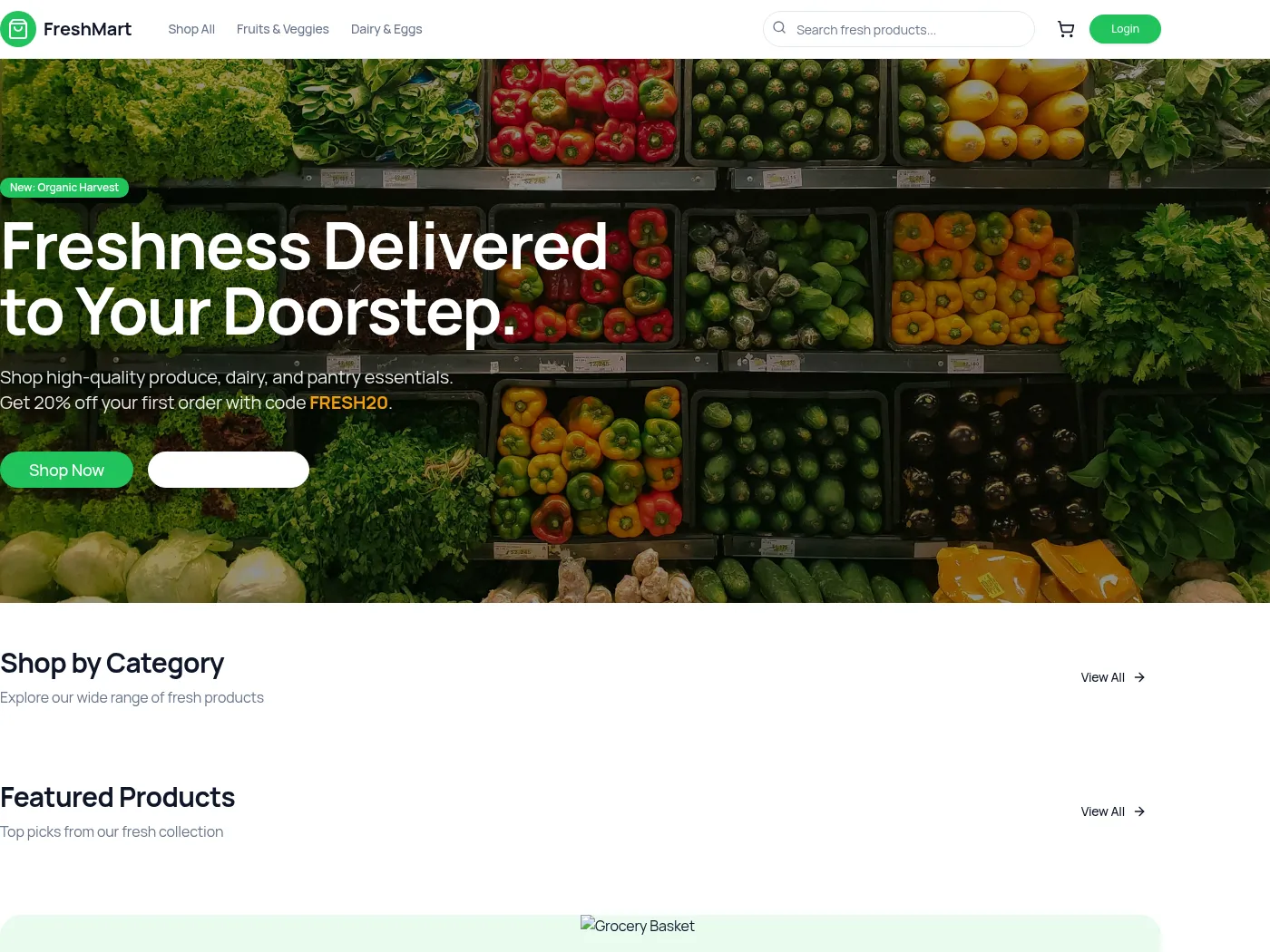 Supermarket Web Portal