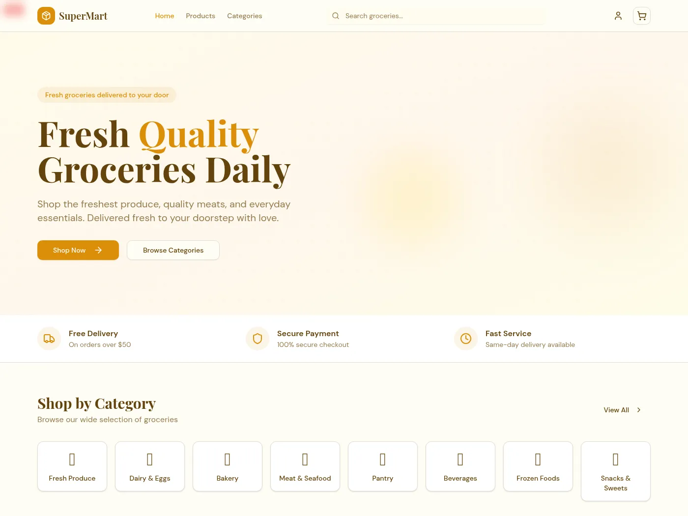 SuperMart Web Portal