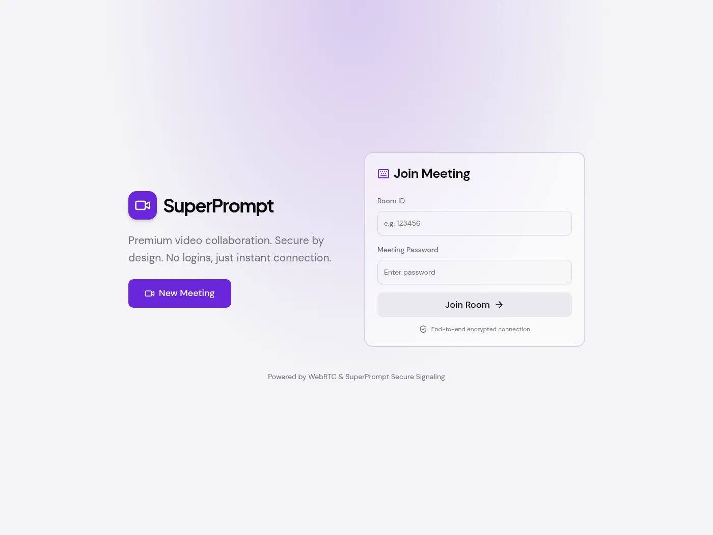 SuperPrompt Meeting Rooms