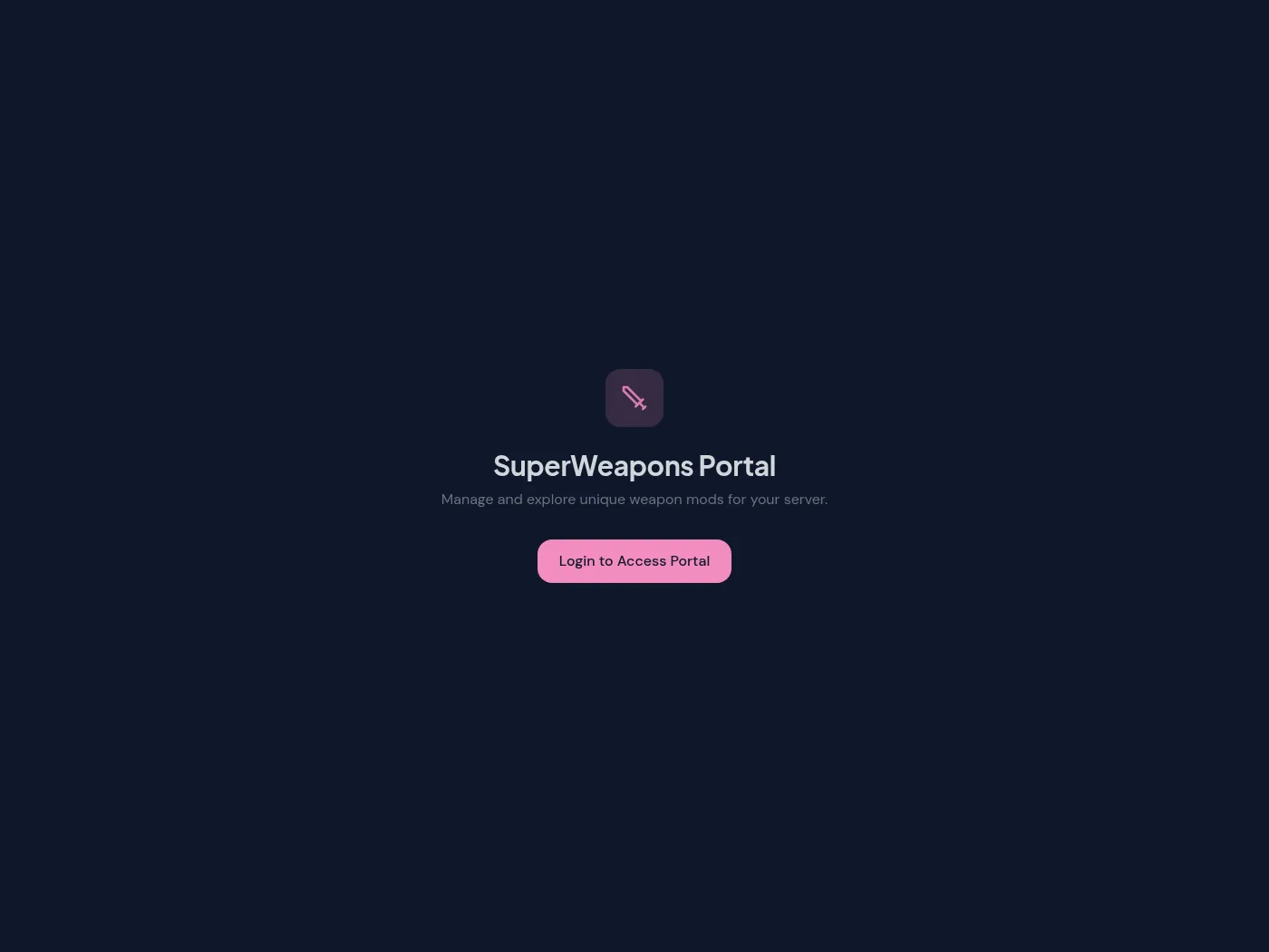 SuperWeapons Mod Portal