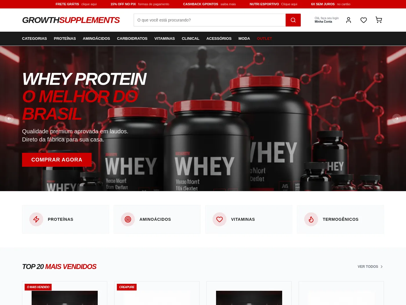 Supplements Store Clone
