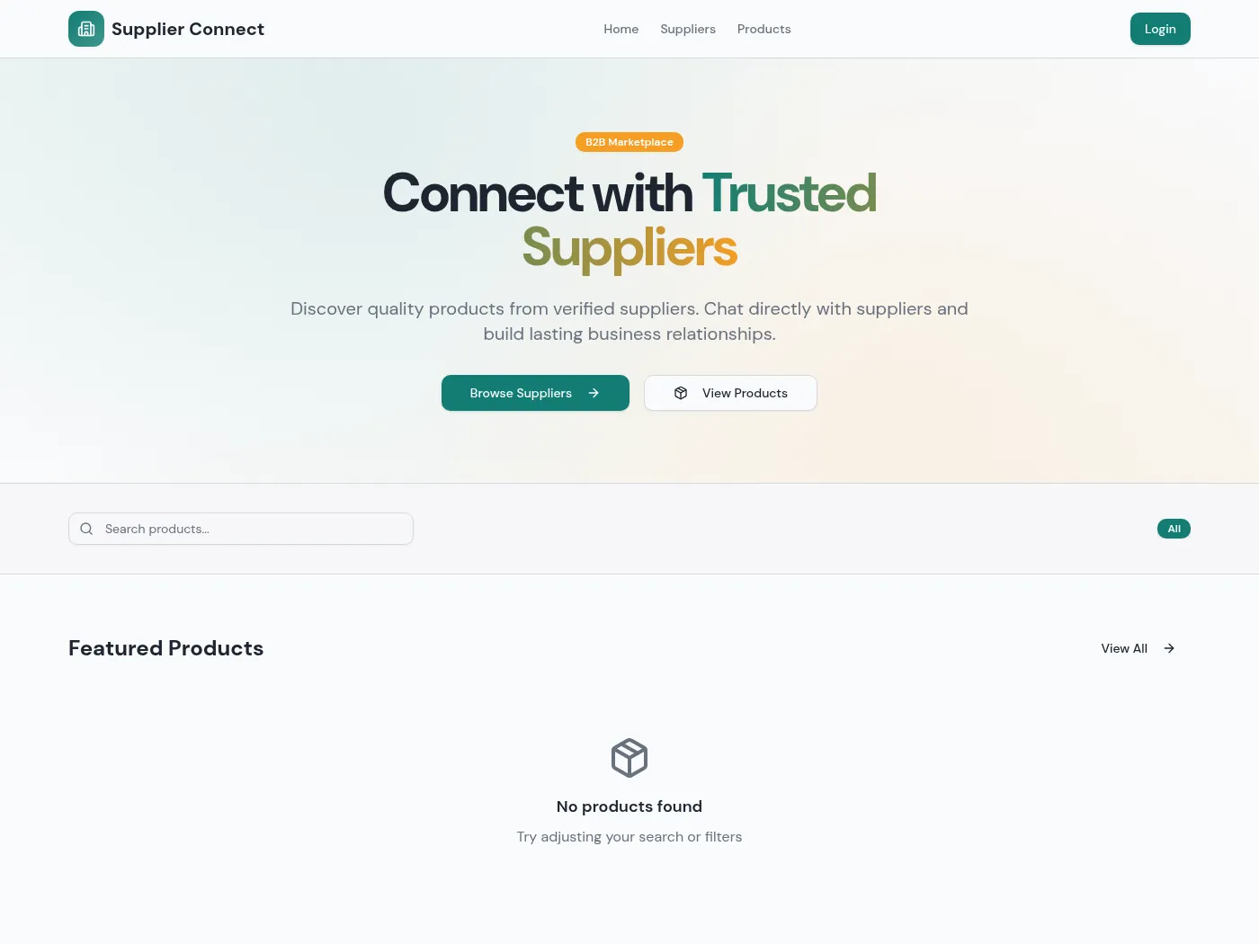 Supplier Connect Platform