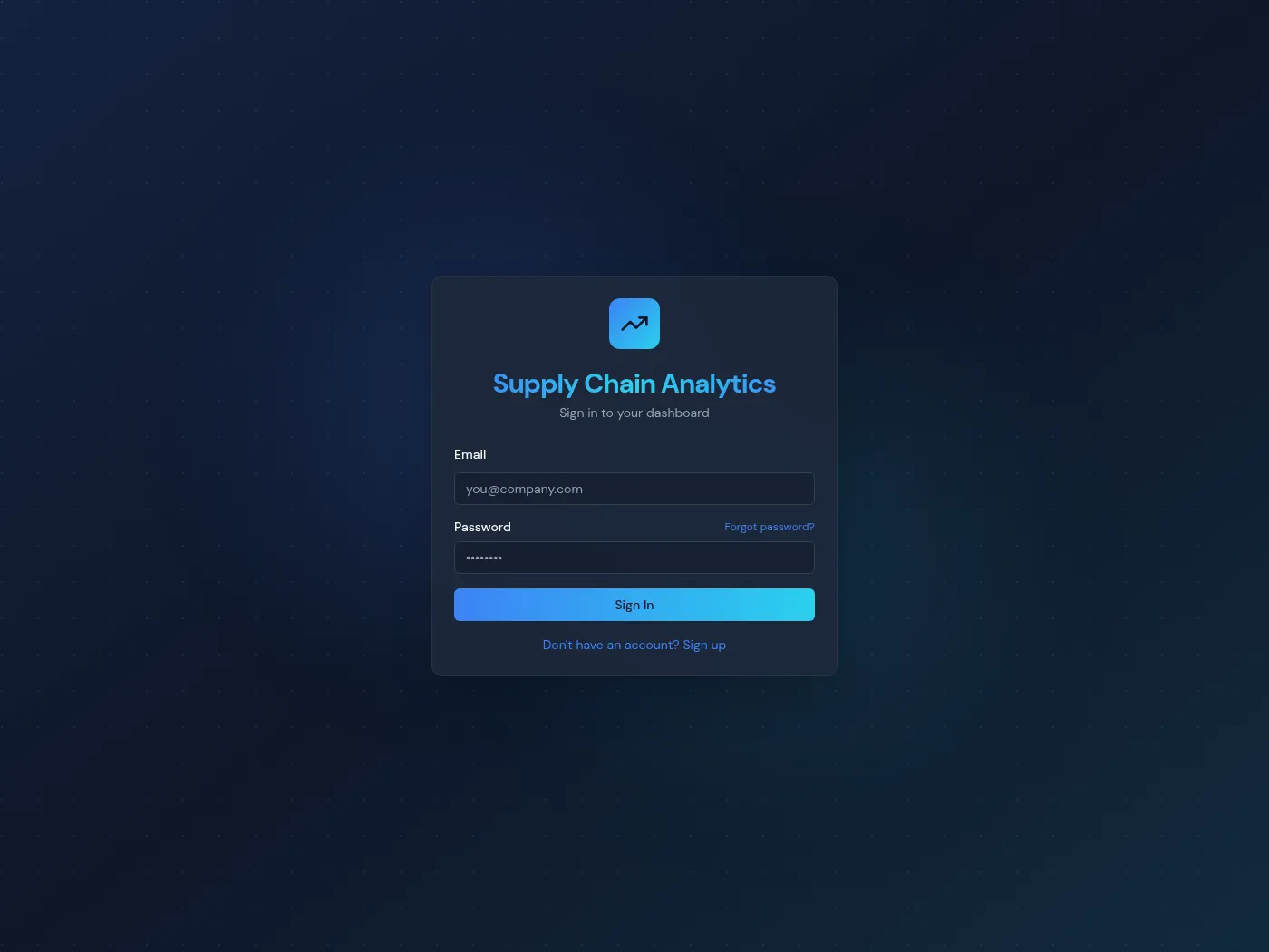 Supply Chain Analytics & Performance Dashboard SaaS