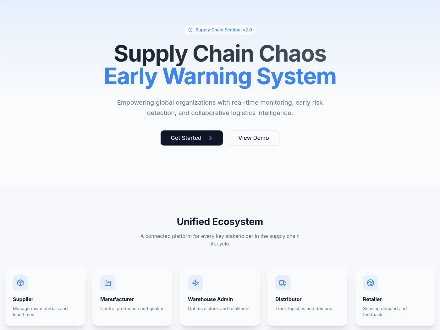 Supply Chain Sentinel