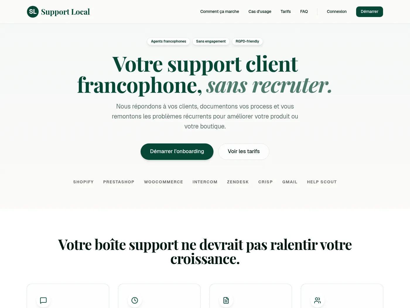 Support Local SaaS