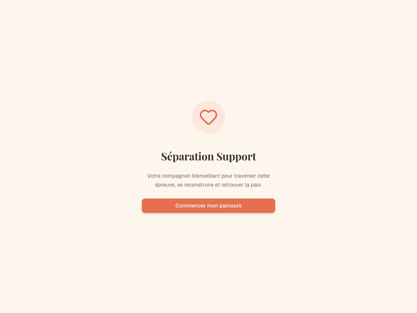 Séparation Support App