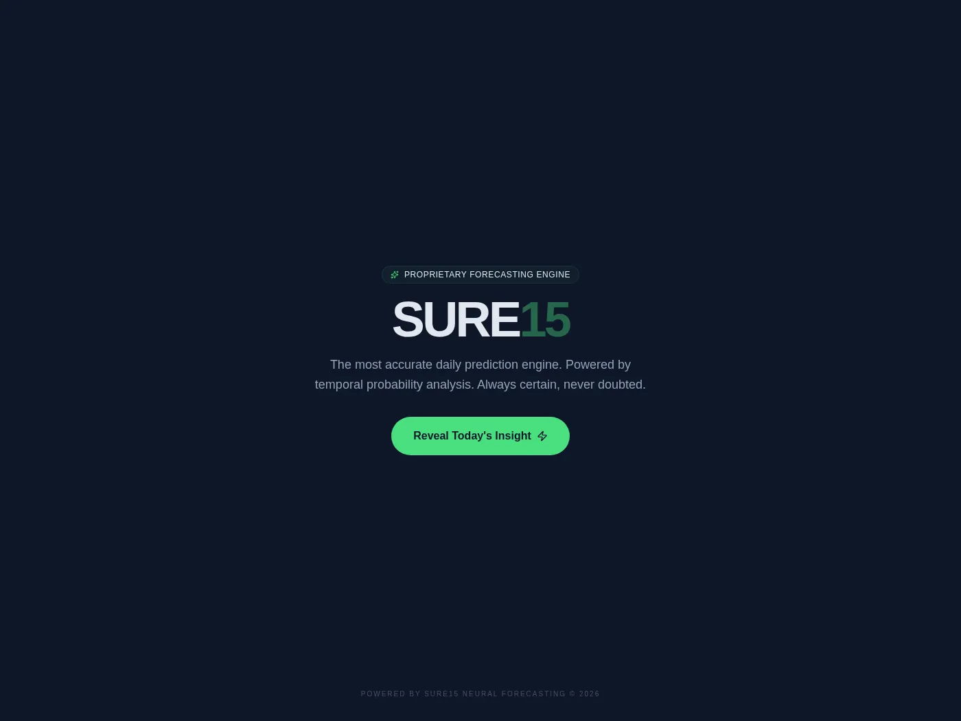Sure15 Predictor