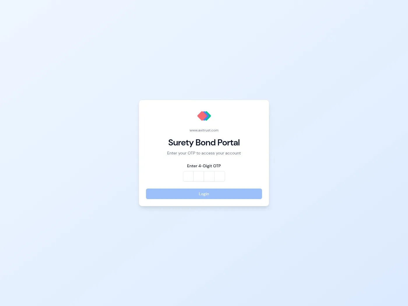 Suretly Bond Customer Portal