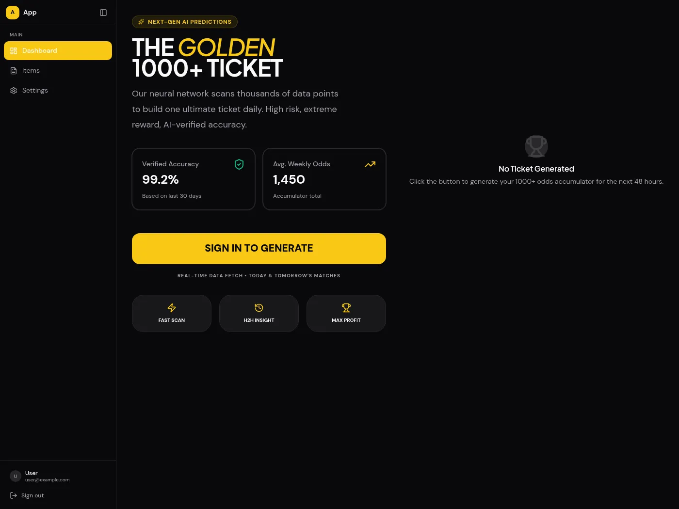 SureWin Match Ticket